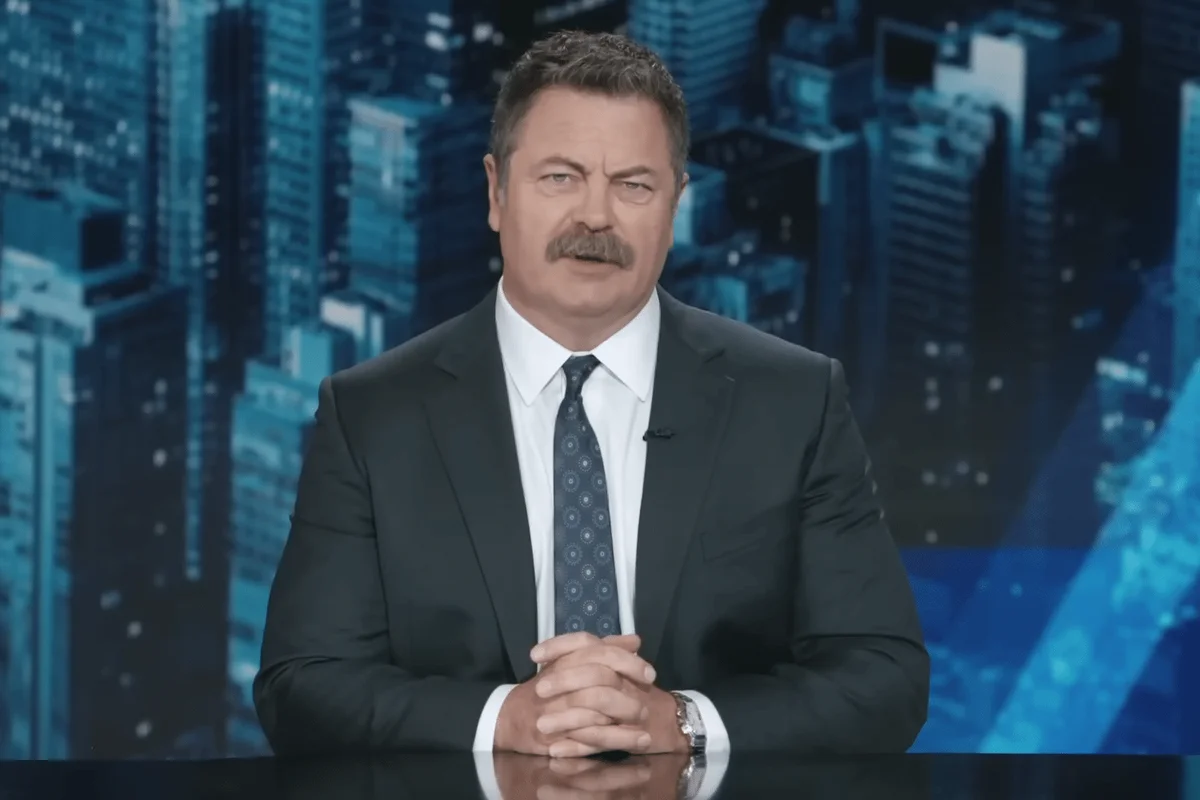 Nick Offerman Urges Trump to Back Small Farmers on Daily Show